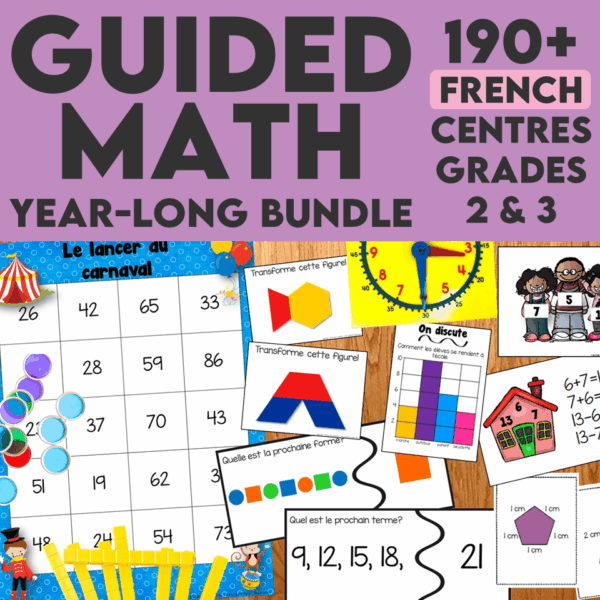 French Math Centres Bundle - 190+ Hands-On Centres - Mrs. Beattie's ...