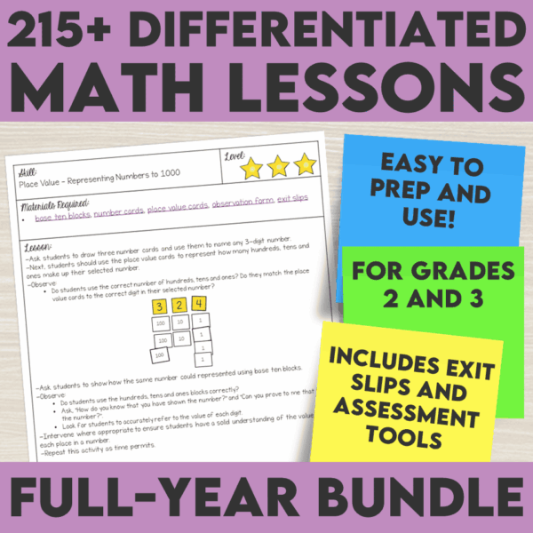 Math Lessons for Grades 2 & 3 - Mrs. Beattie's Classroom