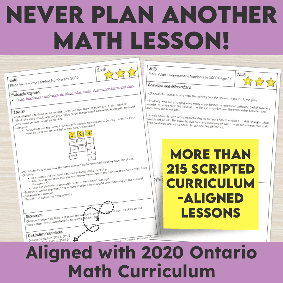 Math Lessons for Grades 2 & 3 - Mrs. Beattie's Classroom