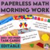 Morning Work - 280+ Math Center Activities for Soft Start - Mrs ...