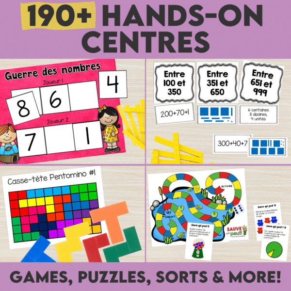 Full-Year French Math Program for Grade 2 & 3 Ontario Math Curriculum ...