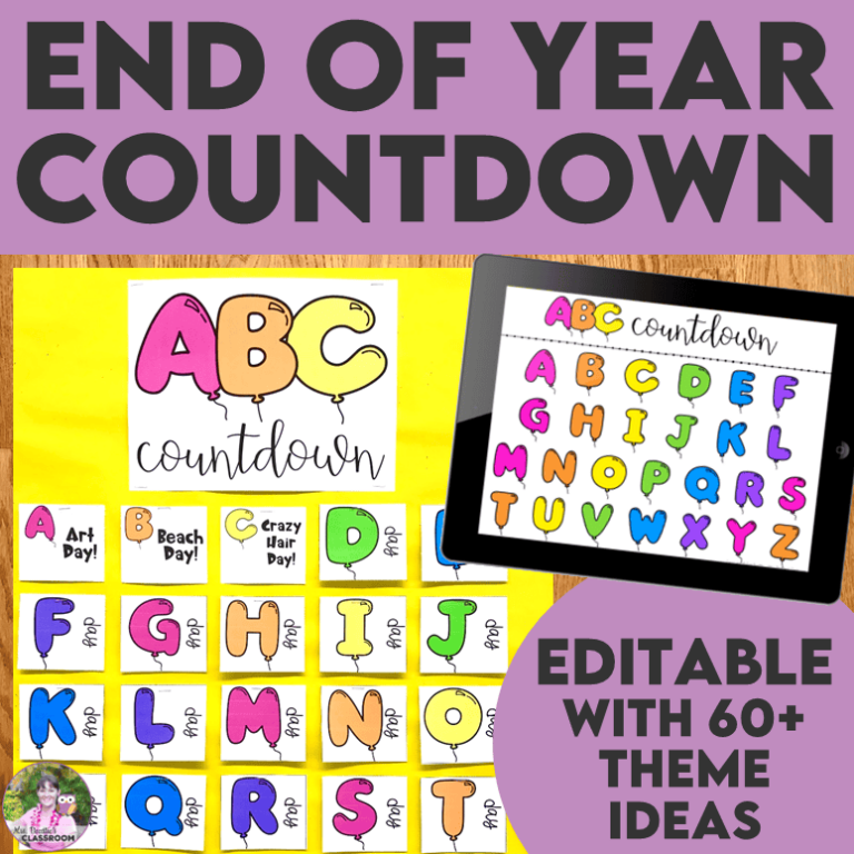 Special End of the Year Countdown Ideas for School - Mrs. Beattie's ...