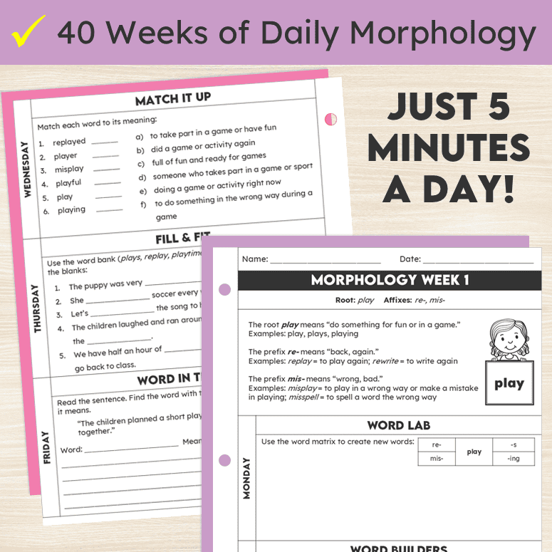 Full Year Grade 4 Prefixes and Suffixes Worksheets - Morphology - Mrs ...